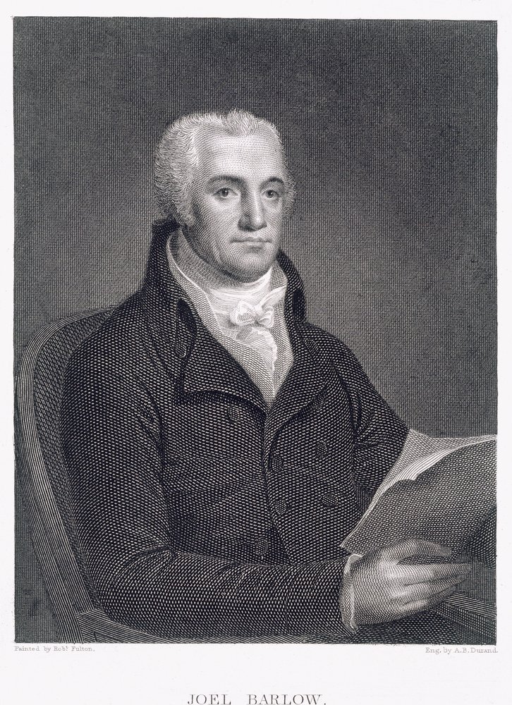 Joel Barlow (1754-1812), engraved by Asher Brown Durand (1796-1886)